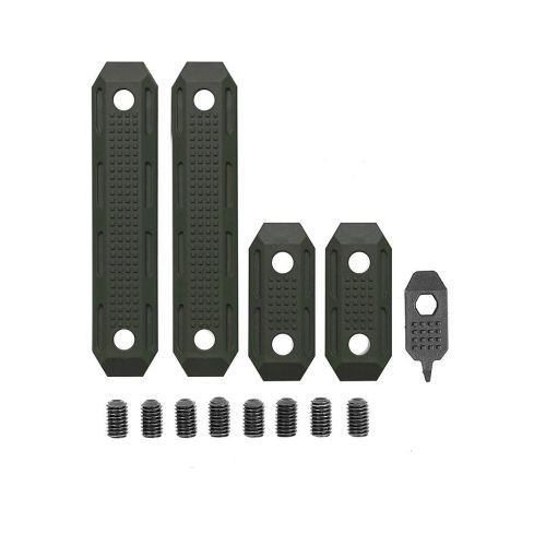 PTS Syndicate Airsoft EP Series - M-LOK Rail Cover 2 short & 2 Long Set ...