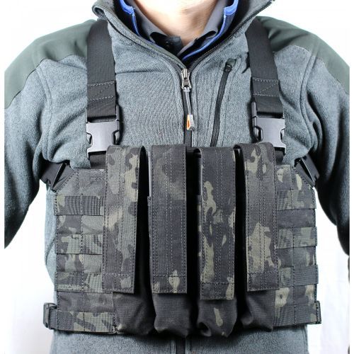 Head On Tactical 4 Mag Vector Chest Rig - Multicam Black | EZDistribution