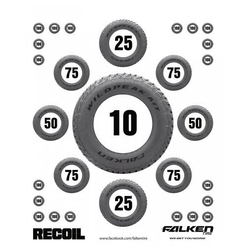LWA Large Printed Target - Tyres | EZDistribution