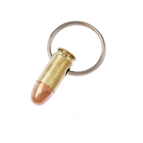 Lucky Shot 9mm Brass Keychain | EZDistribution