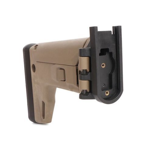 PTS Syndicate Airsoft Kinetic SAS Scar Adjustable Stock Kit - Dark ...