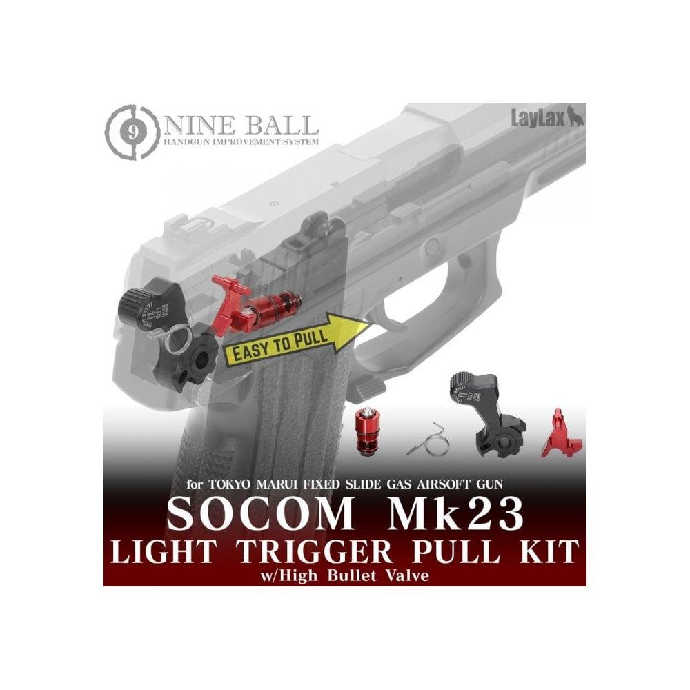 Laylax SOCOM Mk23 Light Trigger Pull Kit with Green Gas Valve ...